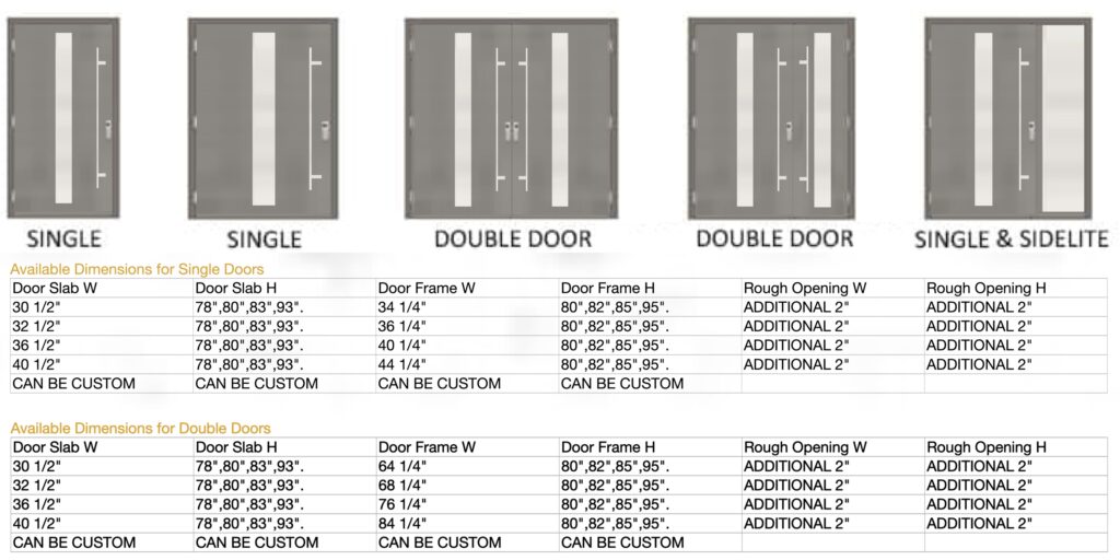 ''SONIA'' 6-8 WEEKS CUSTOM EXTERIOR DOORS | European Doors